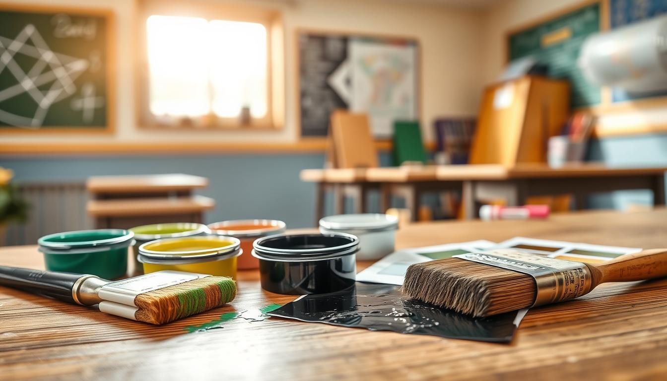 School Walls with Chalkboard and Whiteboard Paint Prices