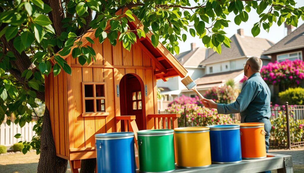 Treehouse and Wooden Play Structure Painting Costs in Pretoria